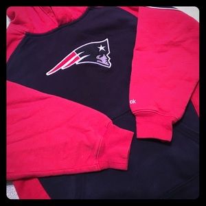Reebok | Shirts & Tops | Euc Reebok Nfl Team Apparel Patriots Hoodie ...