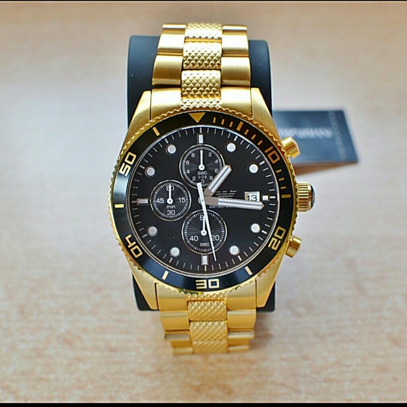 Emporio Armani | Accessories | Nwt Emporio Armani Gold Chronograph ...