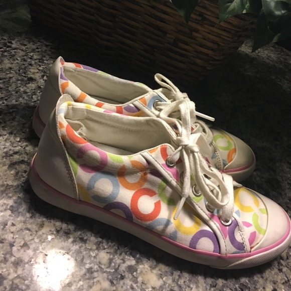 Coach | Shoes | Coach Barrett 8 2 Assorted Spring Color Sneakers | Poshmark
