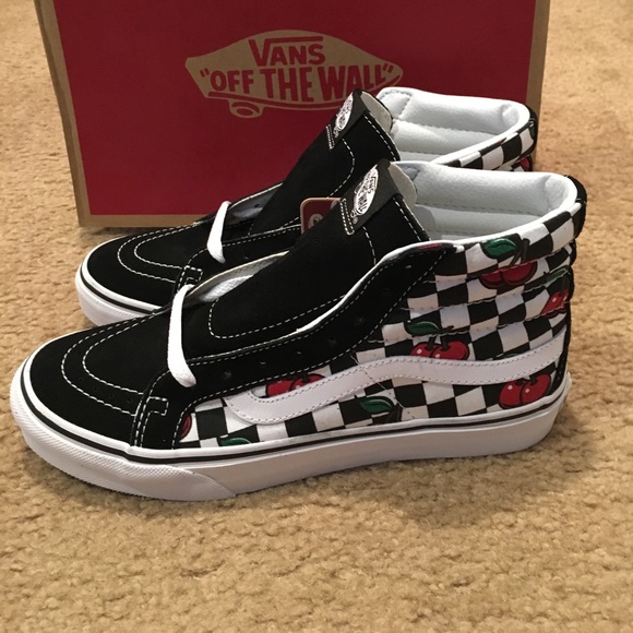 Vans | Shoes | Vans Cherry Checkers Sk8hi Slims | Poshmark