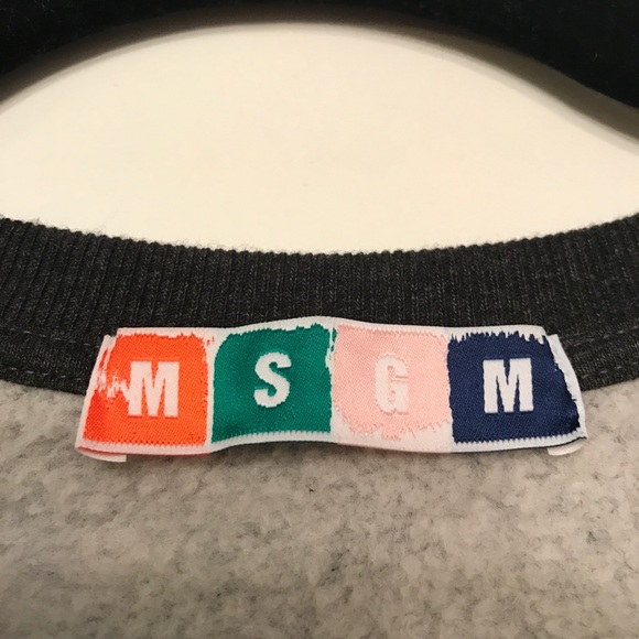 MSGM | Tops | Msgm Embellished Logo Sweatshirt Size M | Poshmark