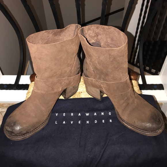 Vera Wang | Shoes | Vera Wang Lavender Distressed Brown Casey Boot | Poshmark