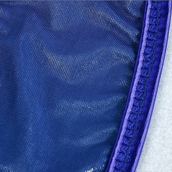 Swim | Super Sexy Blue Vinyl Micro Bikinilingerie Set | Poshmark