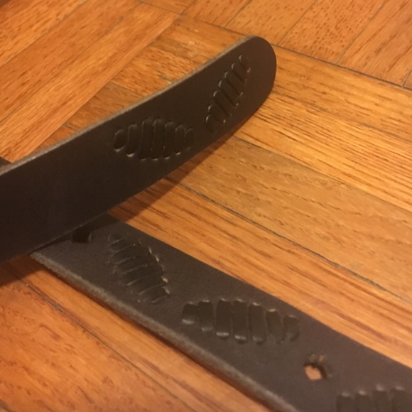 J. Crew | Accessories | Jcrew Dark Brown Leather Patterned Belt | Poshmark