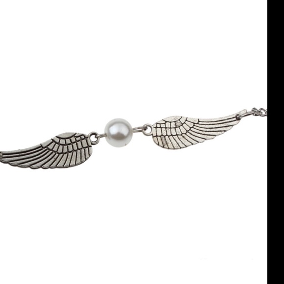 Jewelry | B22 Pearl Angel Wings Bracelet | Poshmark