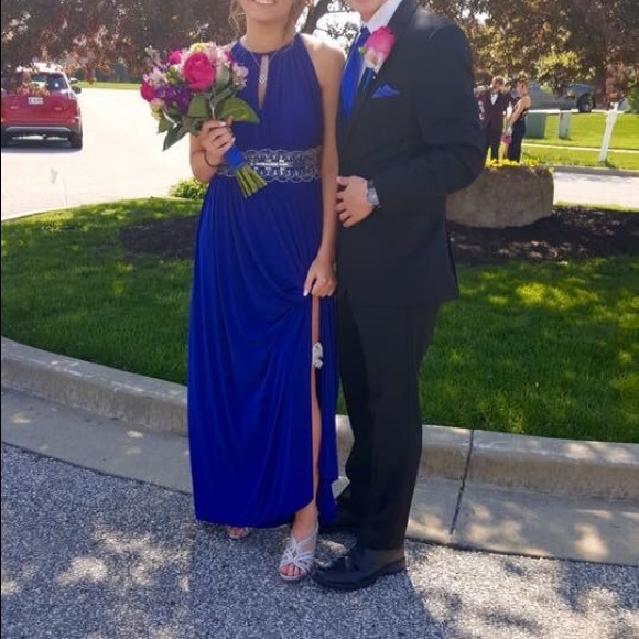 Dresses | Simple Navy Blue Prom Dress | Poshmark