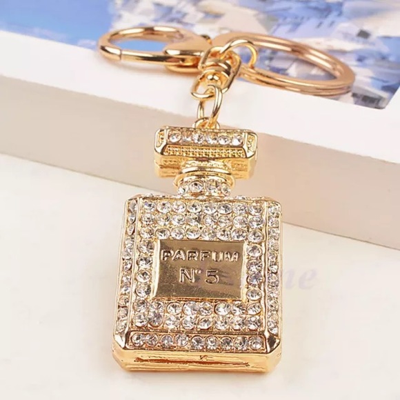 Accessories | Lovely Perfume Bottle Crystal Bag Key Chain | Poshmark