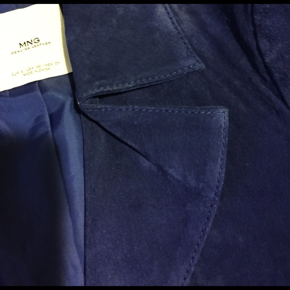 Mango | Jackets & Coats | Mango Suede Cropped Leather Jacket Bright ...