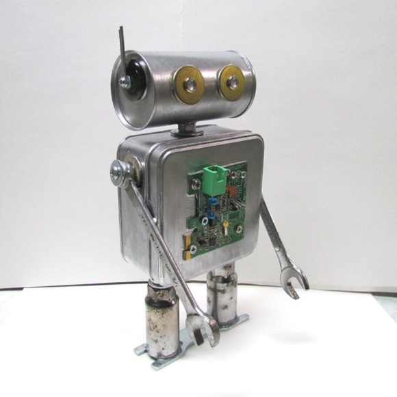 Other | Found Objects Robot Sculpture Assemblage Robot | Poshmark