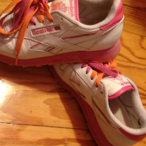 Shoes | Reebok White Pink Sneakers | Poshmark