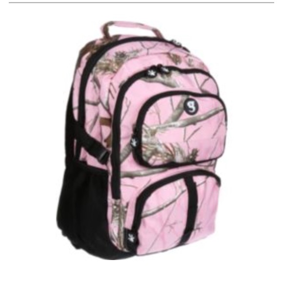 Bags | Pink Camouflage Backpack | Poshmark