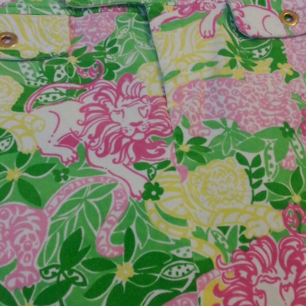 Lilly Pulitzer Animal Crackers Corduroy Lion Skirt - Gem