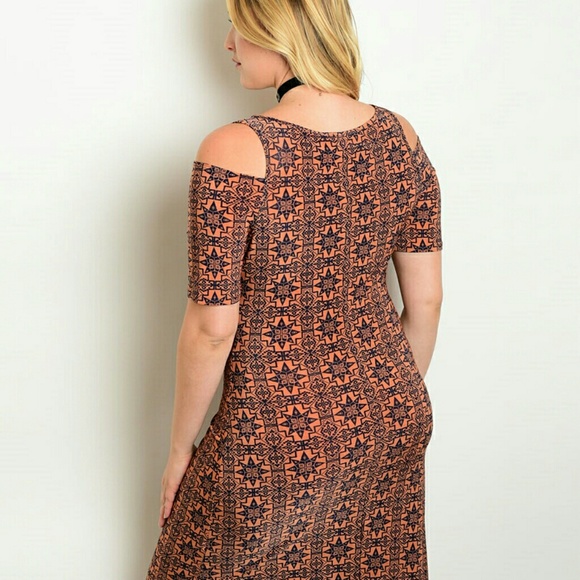 Dresses | Rust Colored Plus Size Dress | Poshmark