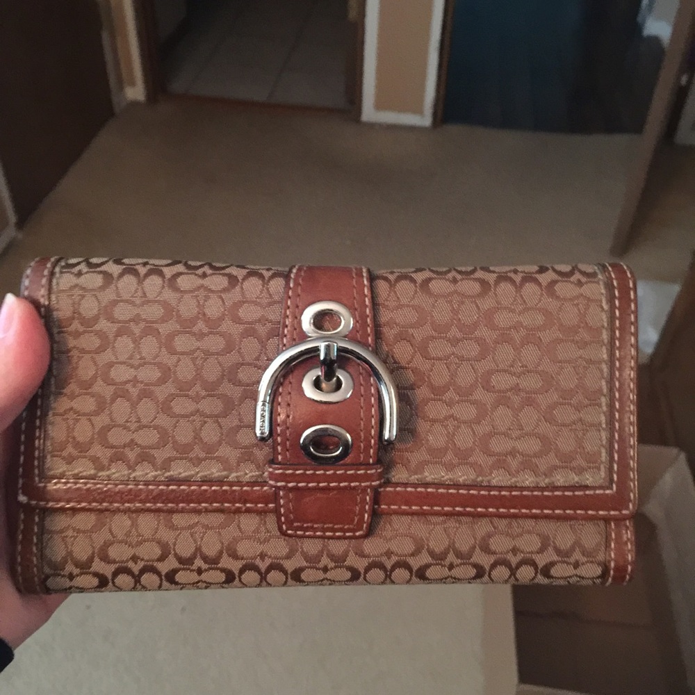 Coach Checkbook Wallet - Gem