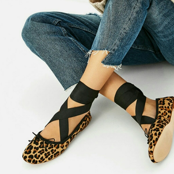 Zara | Shoes | Zara 0 Leather Leopard Ballet Flats | Poshmark