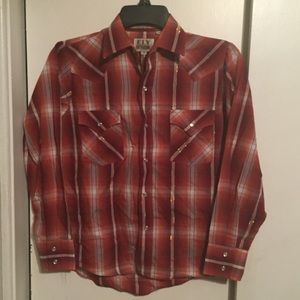 Arizona Jean Company | Tops | Red Western Shirt Girls | Poshmark