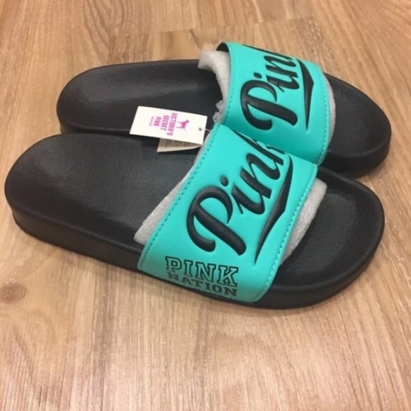 PINK Victoria's Secret | Shoes | Victorias Secret Pink Slide Sandals ...