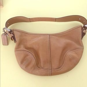 Coach | Bags | Coach Small Tan Leather Purse | Poshmark