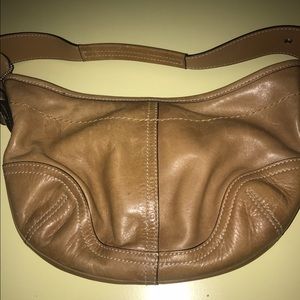 Coach | Bags | Coach Small Tan Leather Purse | Poshmark