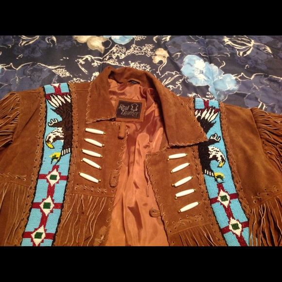 Real Leather | Jackets & Coats | Native American Cowboy Style Jacket ...