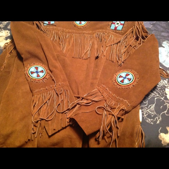 Real Leather | Jackets & Coats | Native American Cowboy Style Jacket ...