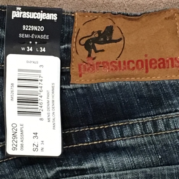 Parasuco | Jeans | Nwt Parasuco Jeans Mens 34x34 | Poshmark