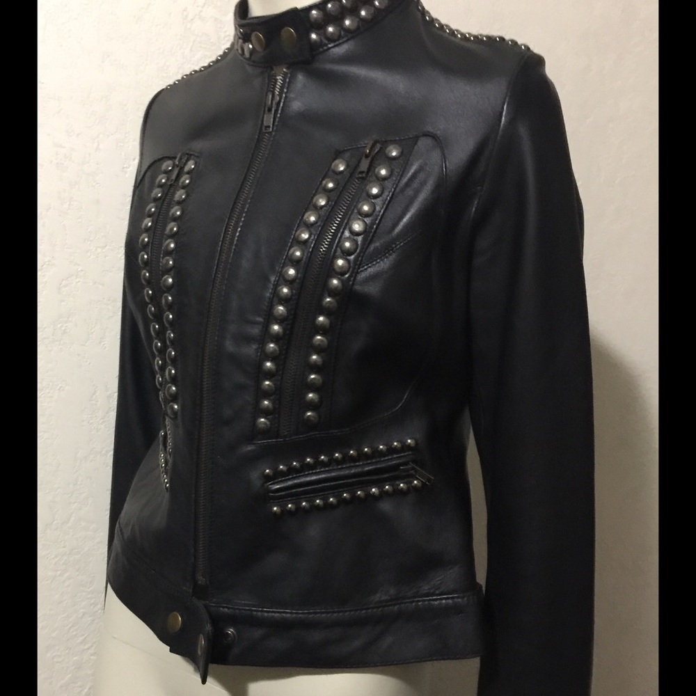Leather Jacket With Brazilian Leather Patch - Gem