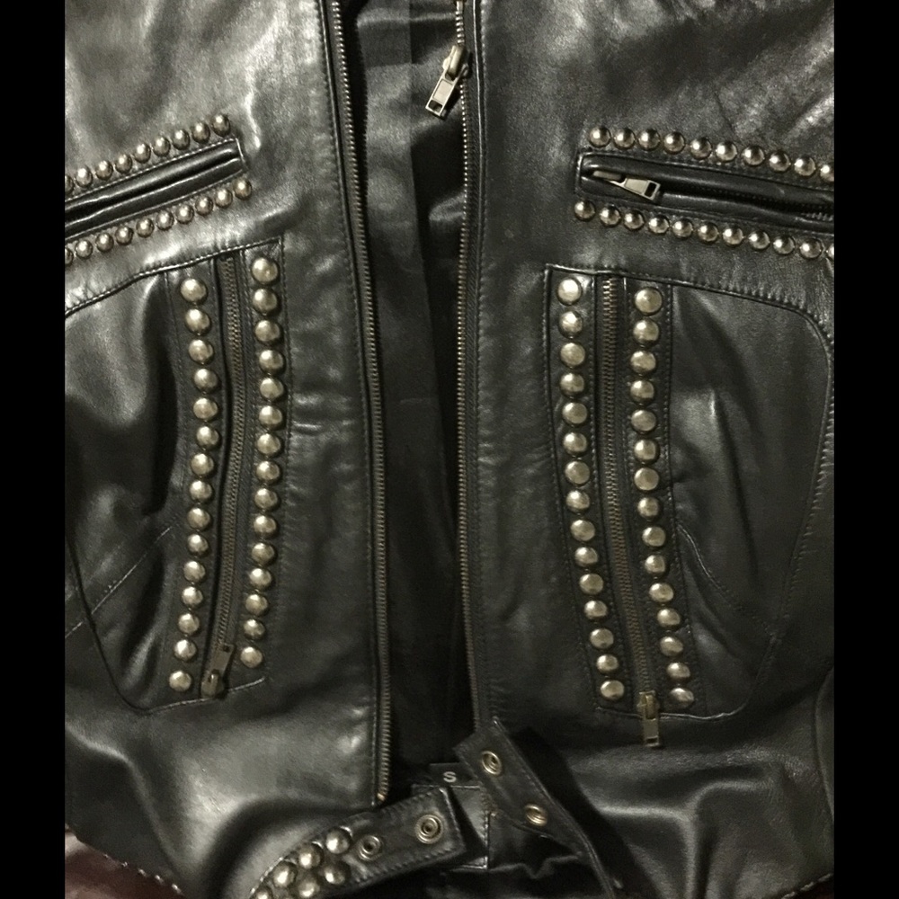 Leather Jacket With Brazilian Leather Patch - Gem