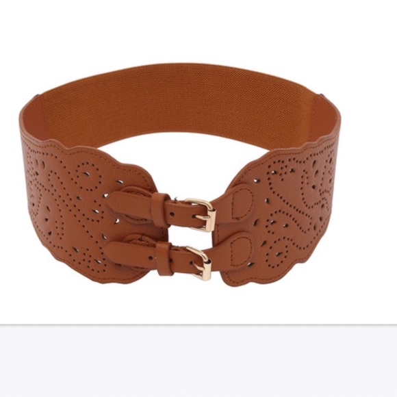 Haute Ellie | Accessories | Wide Laser Cut Out Belt | Poshmark