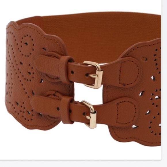 Haute Ellie | Accessories | Wide Laser Cut Out Belt | Poshmark