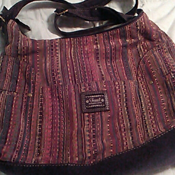 fossil authentic Style | Bags | Fossil Tapestry Multicolor Purse | Poshmark
