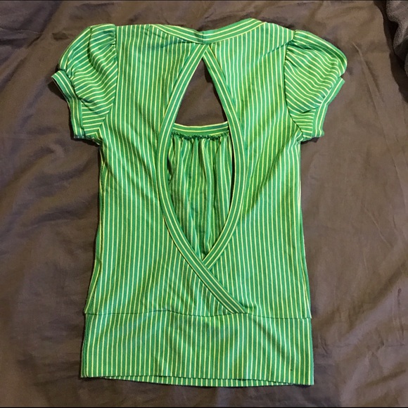 Shameless | Tops | Shameless Stripe Y2k Keyhole Top Size Medium | Poshmark
