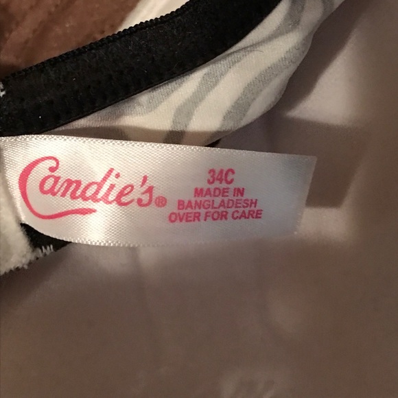 Candie's | Intimates & Sleepwear | Candies 34c Zebra Print Bra | Poshmark