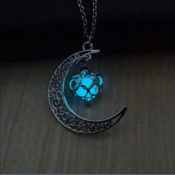 Jewelry | Crescent Moon Glow In The Dark Necklace | Poshmark