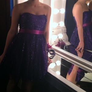Hailey Logan | Dresses | Hailey Logan Purple Sequin Dress | Poshmark