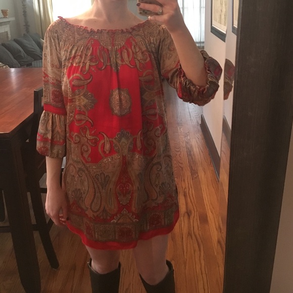 classique | Dresses | Silk Dress With Fun Design | Poshmark