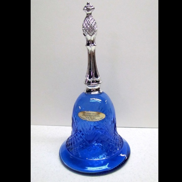 Avon | Other | Vintage Avon Blue Glass Bell Bottle Decanter | Poshmark