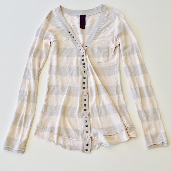 Free People | Sweaters | Free People Rockin Rugby Cardigan | Poshmark
