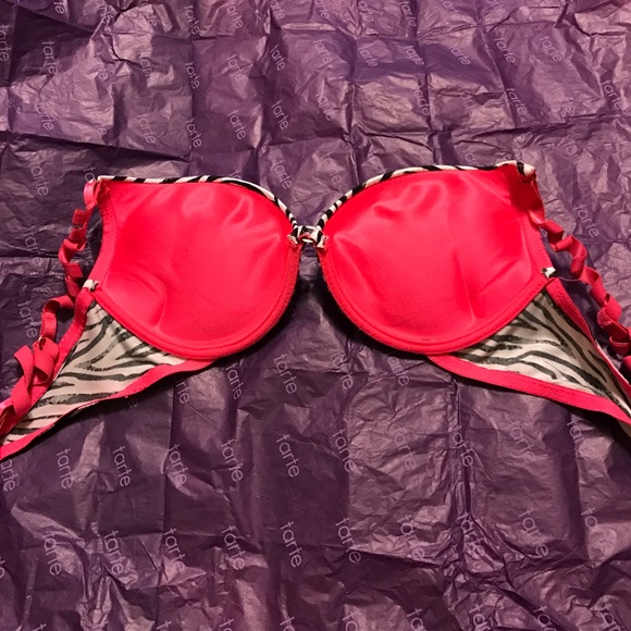 Intimates & Sleepwear | Zebra Print Pink Bra | Poshmark