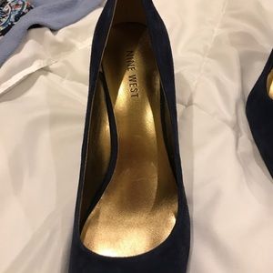Nine West | Shoes | Nine West Blue Heels | Poshmark
