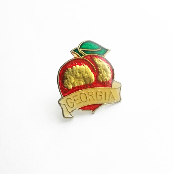 Vintage | Accessories | Vintage Georgia Enamel Pin | Poshmark