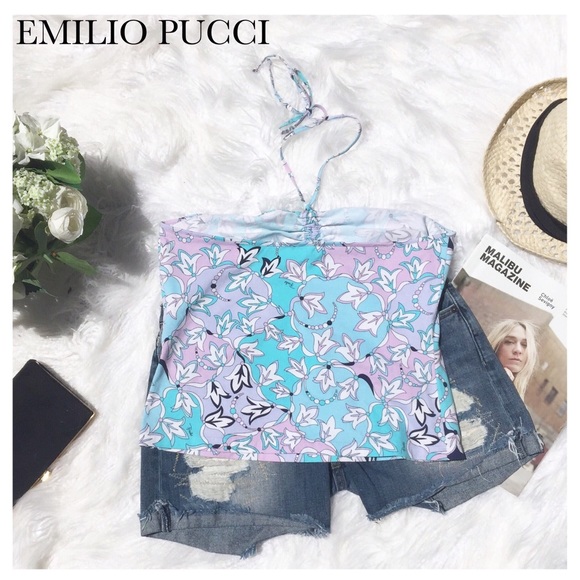 Emilio Pucci | Tops | Emilio Pucci Halter Top | Poshmark