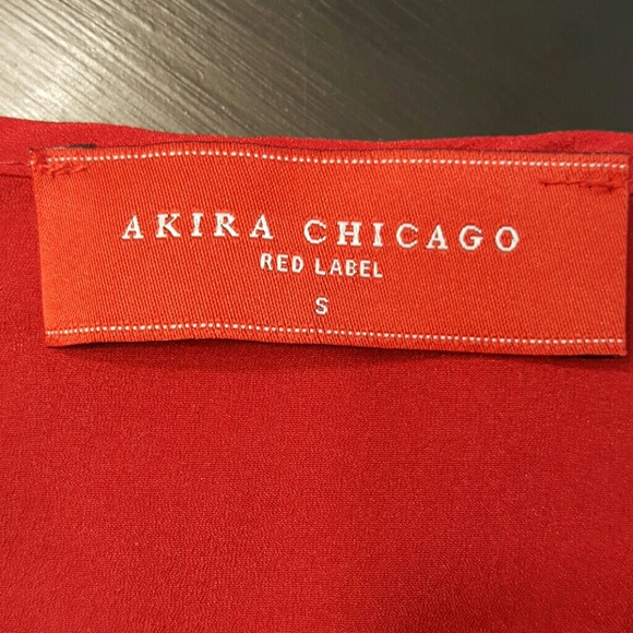 AKIRA | Tops | Akira Chicago Red Label Open Back Scalloped Top | Poshmark