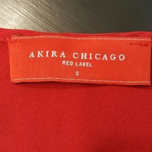 AKIRA | Tops | Akira Chicago Red Label Open Back Scalloped Top | Poshmark