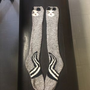 Fuzzy Socks Knee High New Never Worn Or Washed OS from Michelle's ...