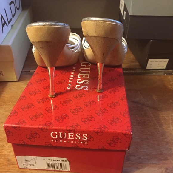 Guess | Shoes | White Guess Wood Sandals | Poshmark