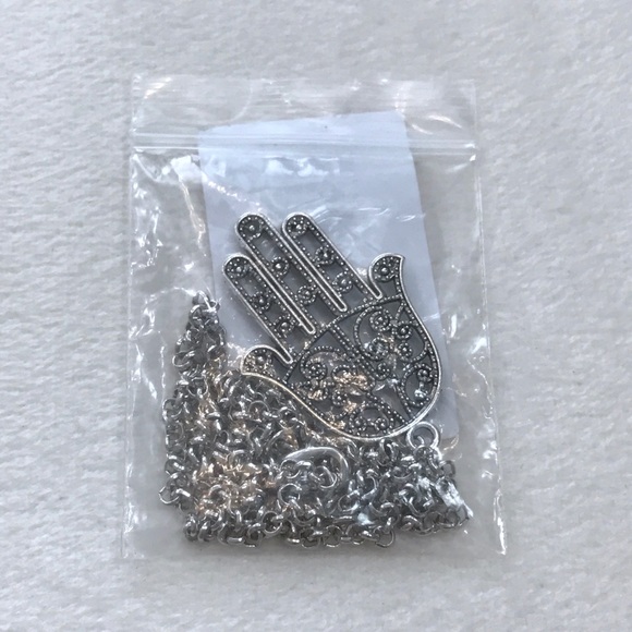 Jewelry | Good Luck Protection Hamsa Symbol Necklace | Poshmark