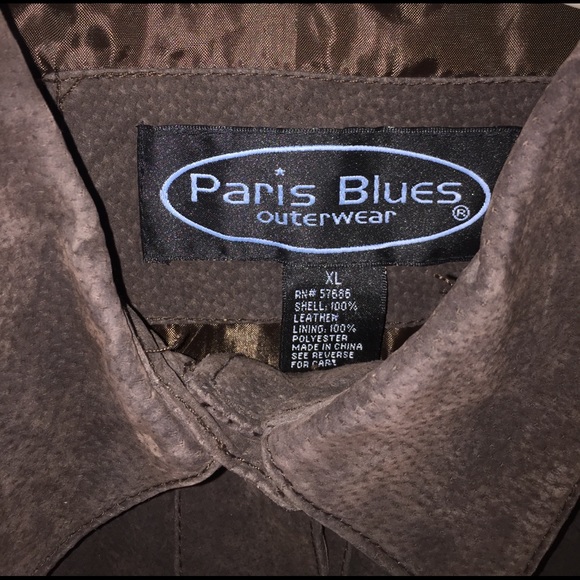 Paris Blues | Jackets & Coats | Paris Blue Trench Coat Leather Feel ...