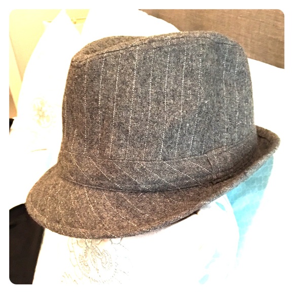 Accessories | Nwot Pinstriped Fedora Hat | Poshmark