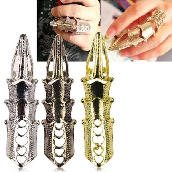 Jewelry | 1 Bronze Full Finger Armor Ring Just In | Poshmark